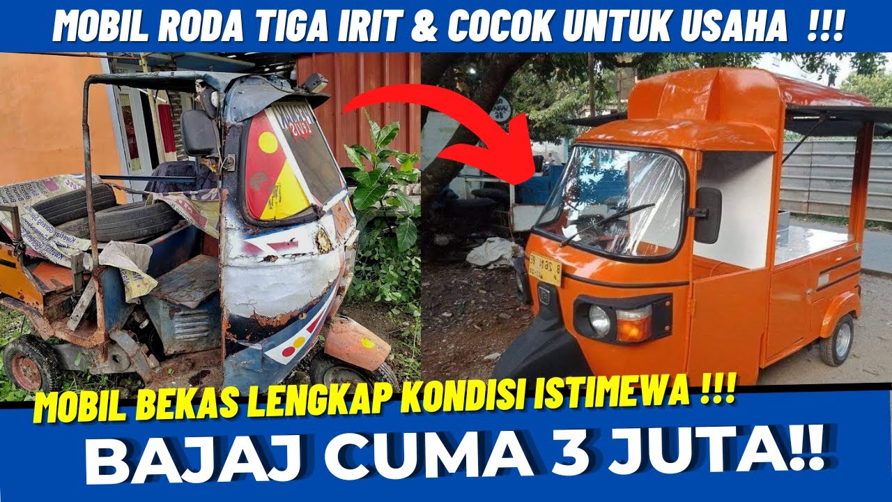 IDE USAHA !! | HARGA BAJAJ RODA TIGA BEKAS MURAH MULAI 3 JUTAAN COCOK ...