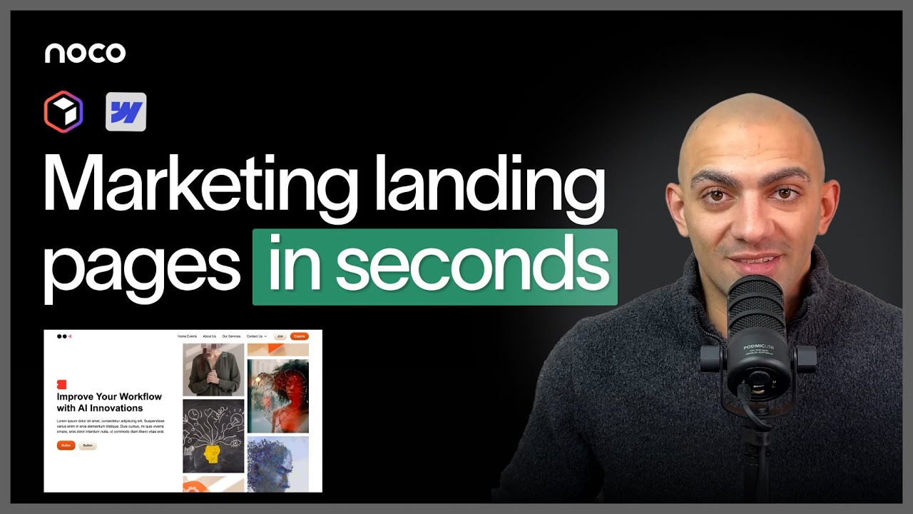 How to Build SaaS Landing Pages Fast with Webflow and Relume - Noco IN DEPTH episode 1 - YouTube