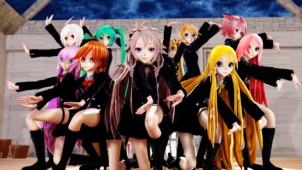 【MMD】【60fps】Tda Schoolモデルで[Help me!!] - YouTube