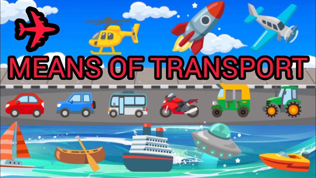 learn Means of Transport | Land Water Air Transport for kids ...