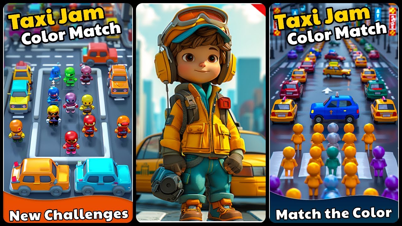 Taxi Jam Game - Color Match Mobile Game | Gameplay Android - YouTube