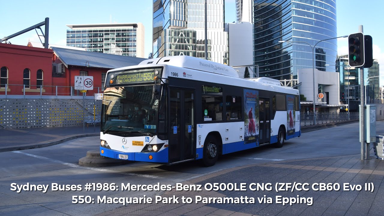 Sydney Buses 1986ST: Mercedes-Benz O500LE CNG (ZF/CC CB60 Evo II) - YouTube