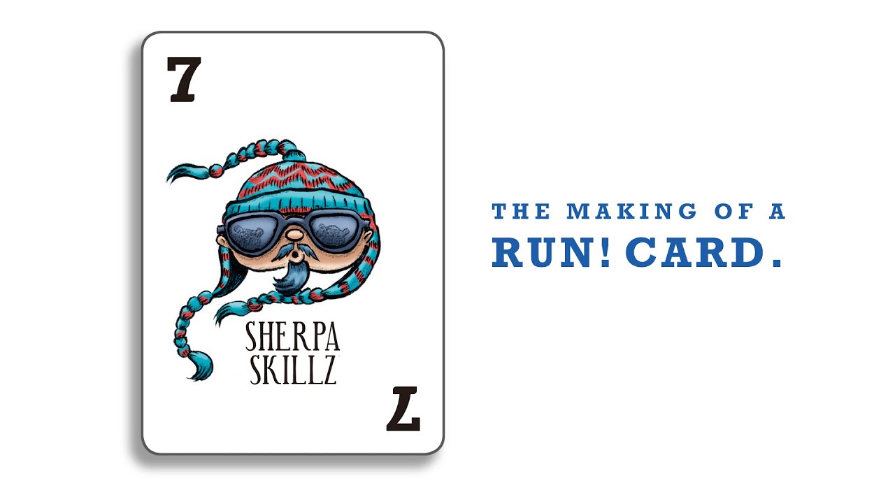 The making of RUN! the Card Game: the Sherpa Skillz card. - YouTube