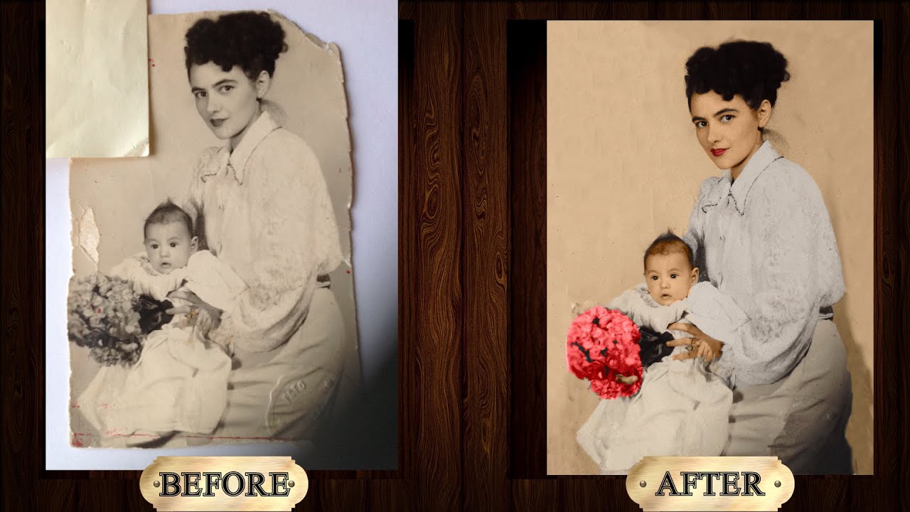 [Adobe Photoshop] - Photo Restoration & Color Restoration - YouTube