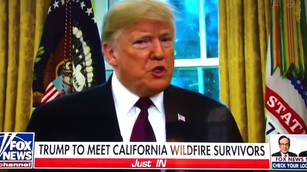 President Trump discusses his planned visit to the California wildfires ...