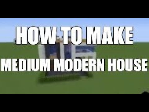 How to make Medium Modern House in Minecraft! - YouTube