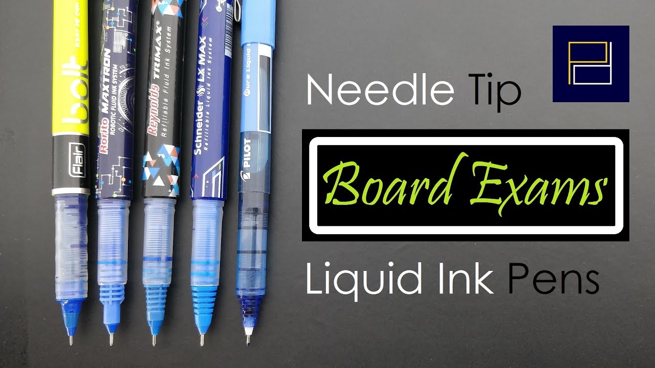 Trending Needle Tip Liquid Ink Pens for Board Exams - EI-17 - YouTube