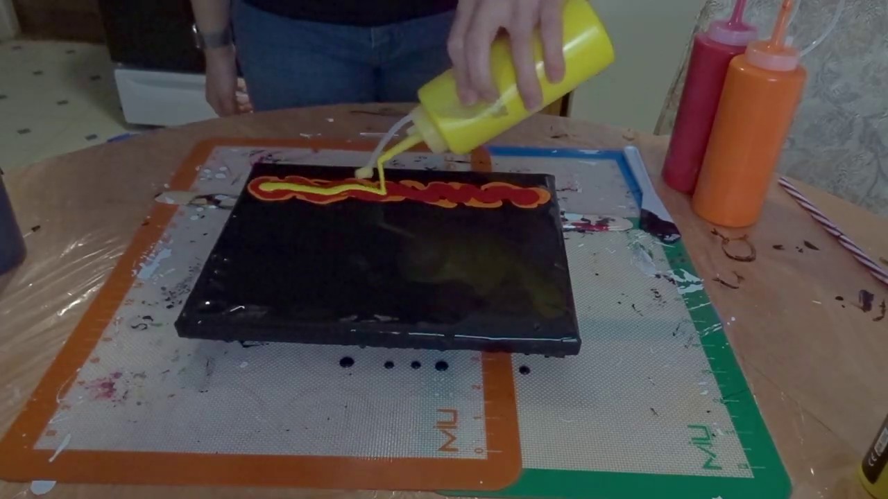 Dancing Flames | Dutch Pour | Acrylic Pour Painting| Abstract Art - YouTube