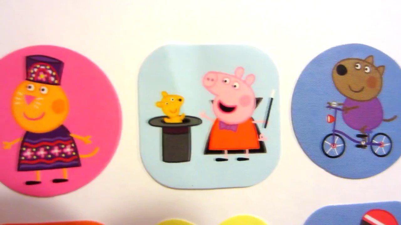 Peppa Pig Sticker Album video for kids - YouTube