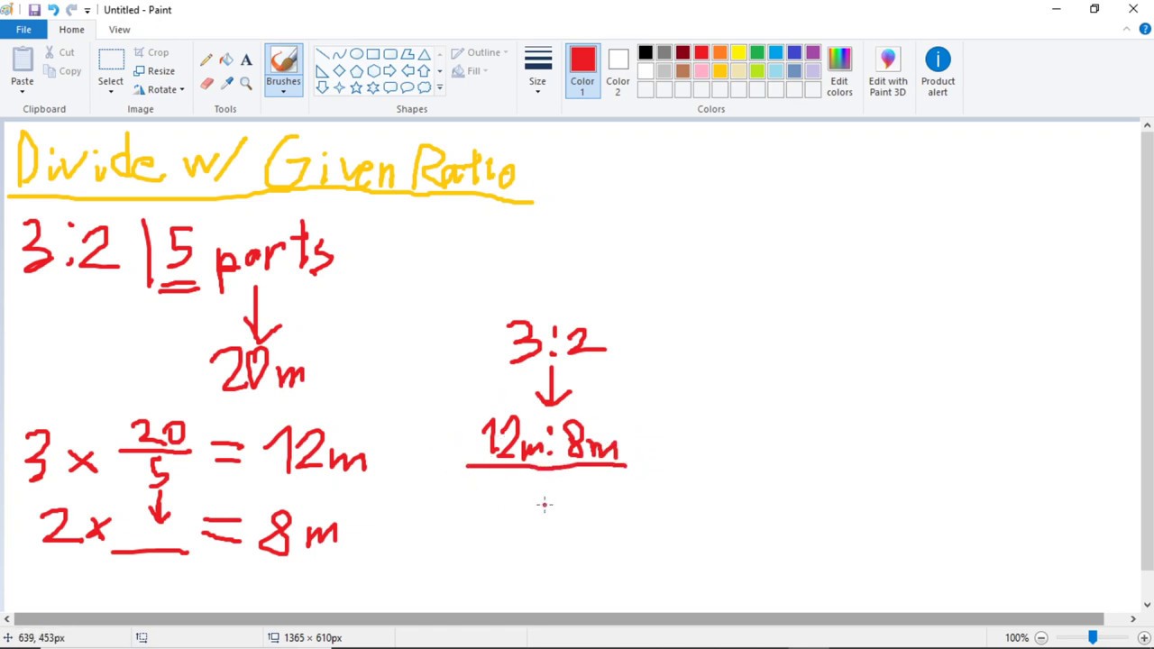 Dividing With Given Ratio Unitary Method YouTube Dividing With Given Ratio Unitary Method YouTube