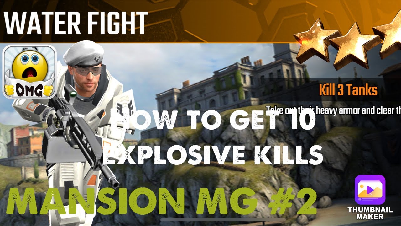 Water Fight, Sniper Strike Special OPs mission #2 - MANSION ( machine ...
