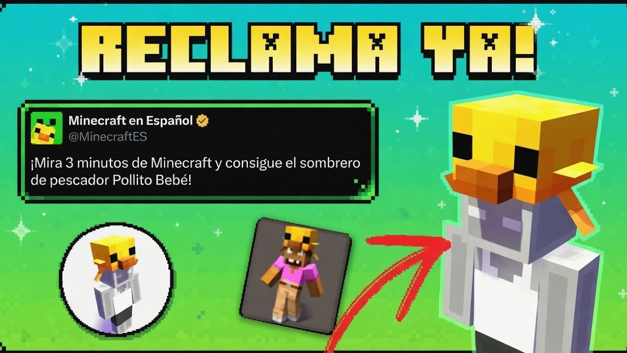 NUEVO SOMBRERO GRATIS en Minecraft 😱 (Consíguelo ya) - YouTube