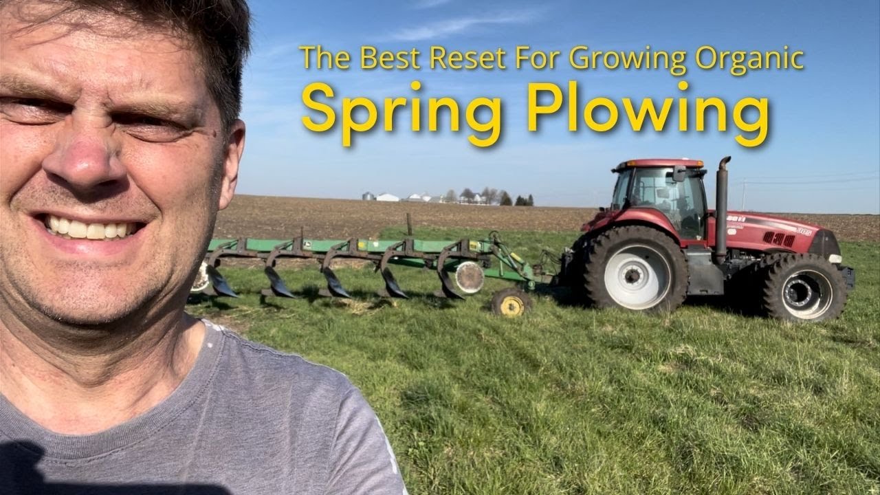 Spring Plowing - Case 305 and John Deere 2810 6-18 Moldboard Plowing ...