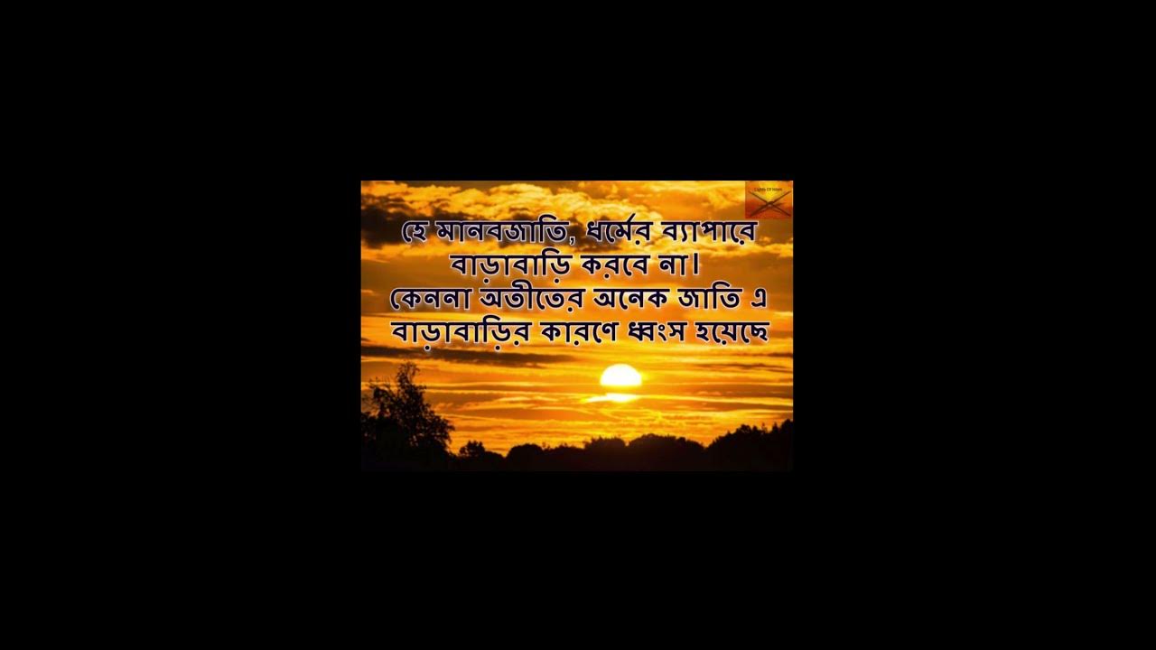 প্রিয় নবীজি হযরত মোহাম্মদ সাঃ এর বিদায় হজ্বের শেষ বাণী Youtube