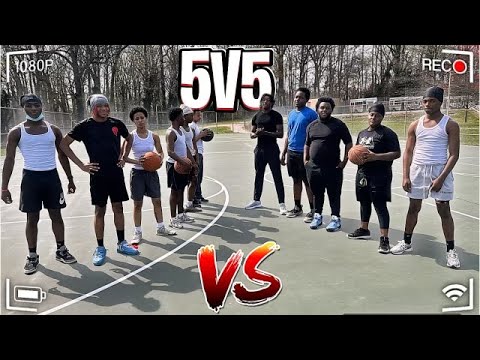 INTENSE 5v5 BASKETBALL GAME (THEY FOUGHT!!!!) - YouTube