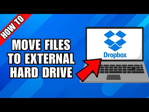 How To Move Dropbox File To An External Hard Drive - YouTube