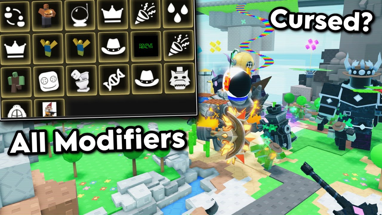 TDS Bosses with all the Modifiers | Tower Defense Simulator - YouTube