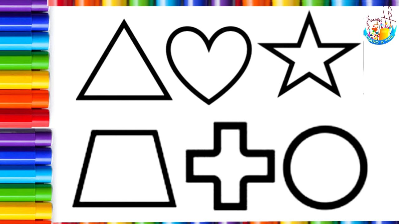 Easy Shapes drawing for kids | Step by step Shapes drawing | How to ...