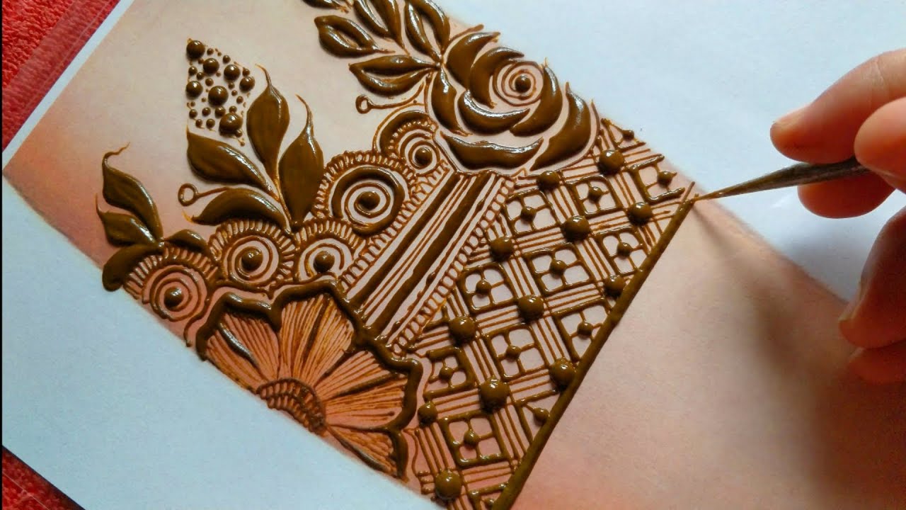 Bridal start-up mehndi design day-1 #simplemehndi #mehandi #easymehndi ...