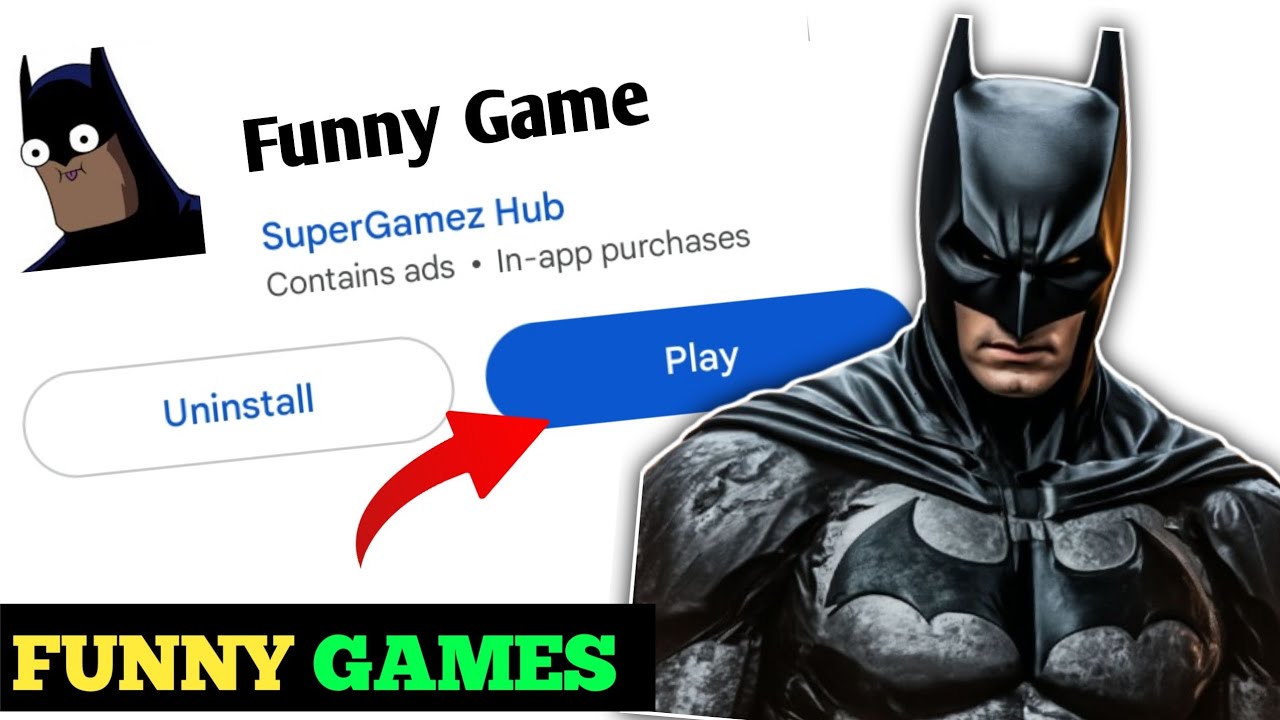 I found funny Games 😅 for betman 😁on PlayStore 🎯🎯 - YouTube
