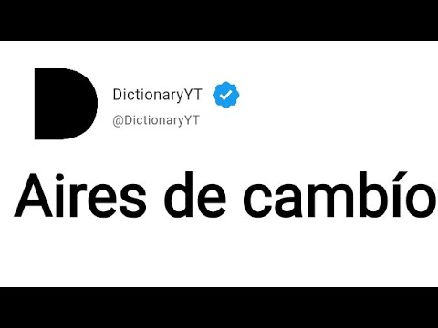 Aires de cambío Meaning in English - YouTube