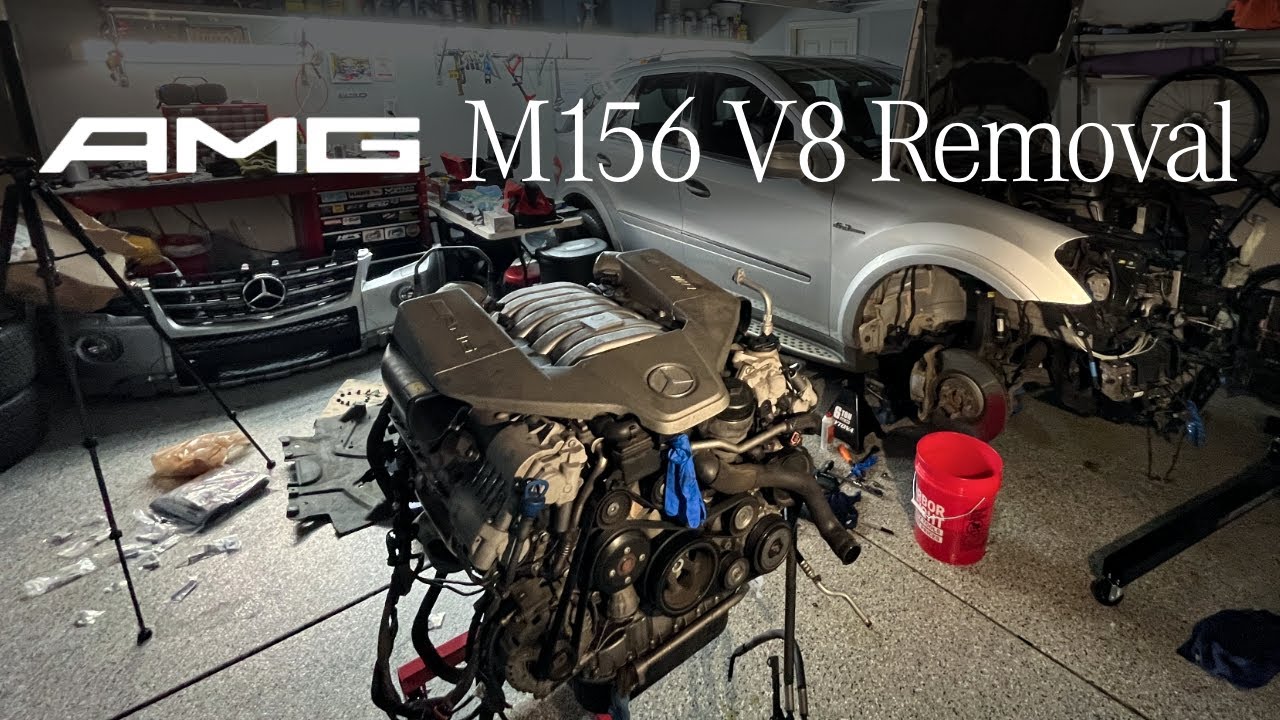 AMG M156 V8 Refresh Part 1: W164 ML63 Engine Removal... and Why?? - YouTube