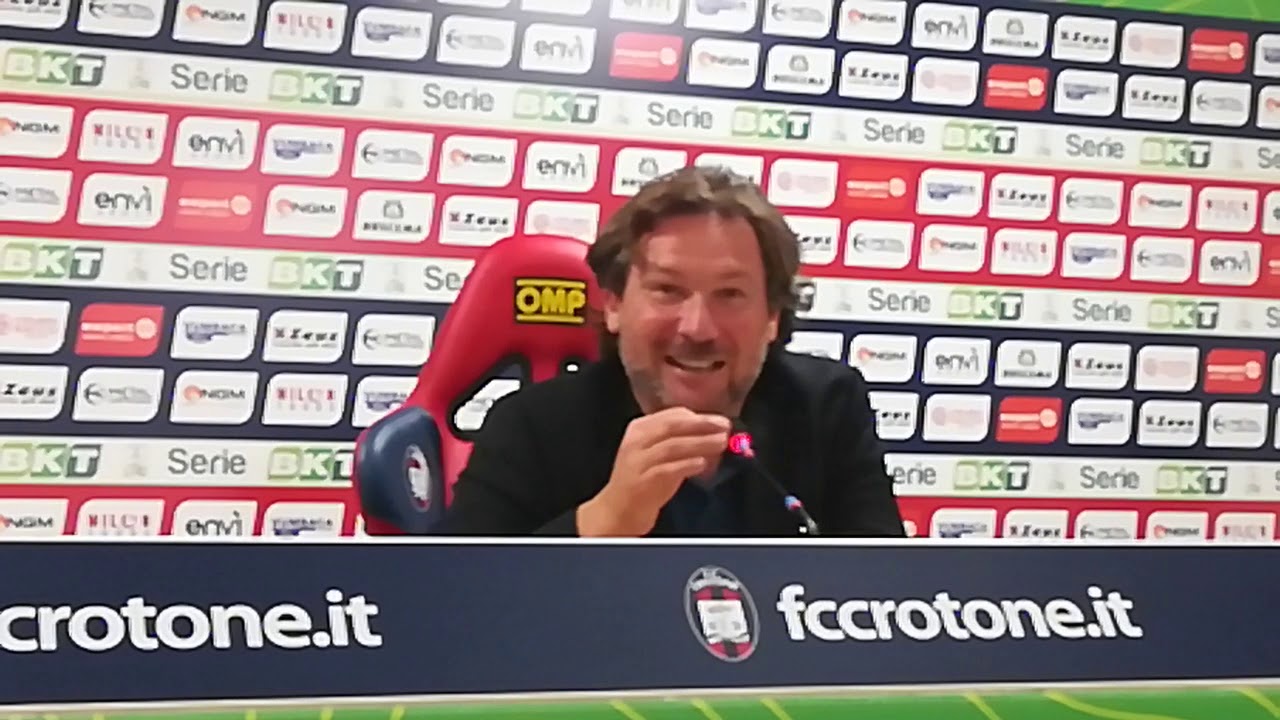 Mister Stroppa in conferenza post Crotone-Brescia 2-2 - YouTube