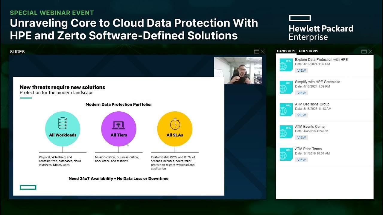 Unraveling Core to Cloud Data Protection With HPE and Zerto Software-Defined Solutions - YouTube