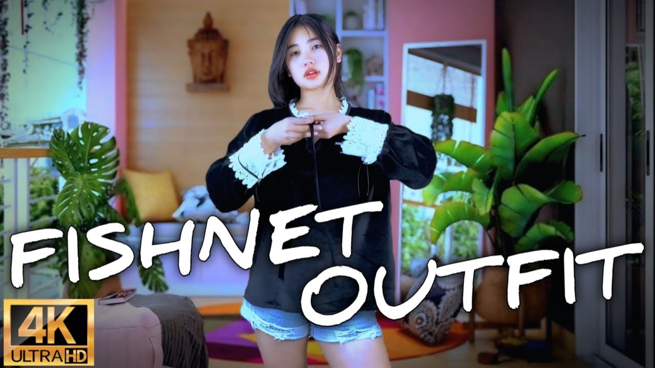 [ 4K] FISHNET OUTFIT DRESS TRY ON HAUL TRANSPARENT CLOTHES REVIEW - YouTube