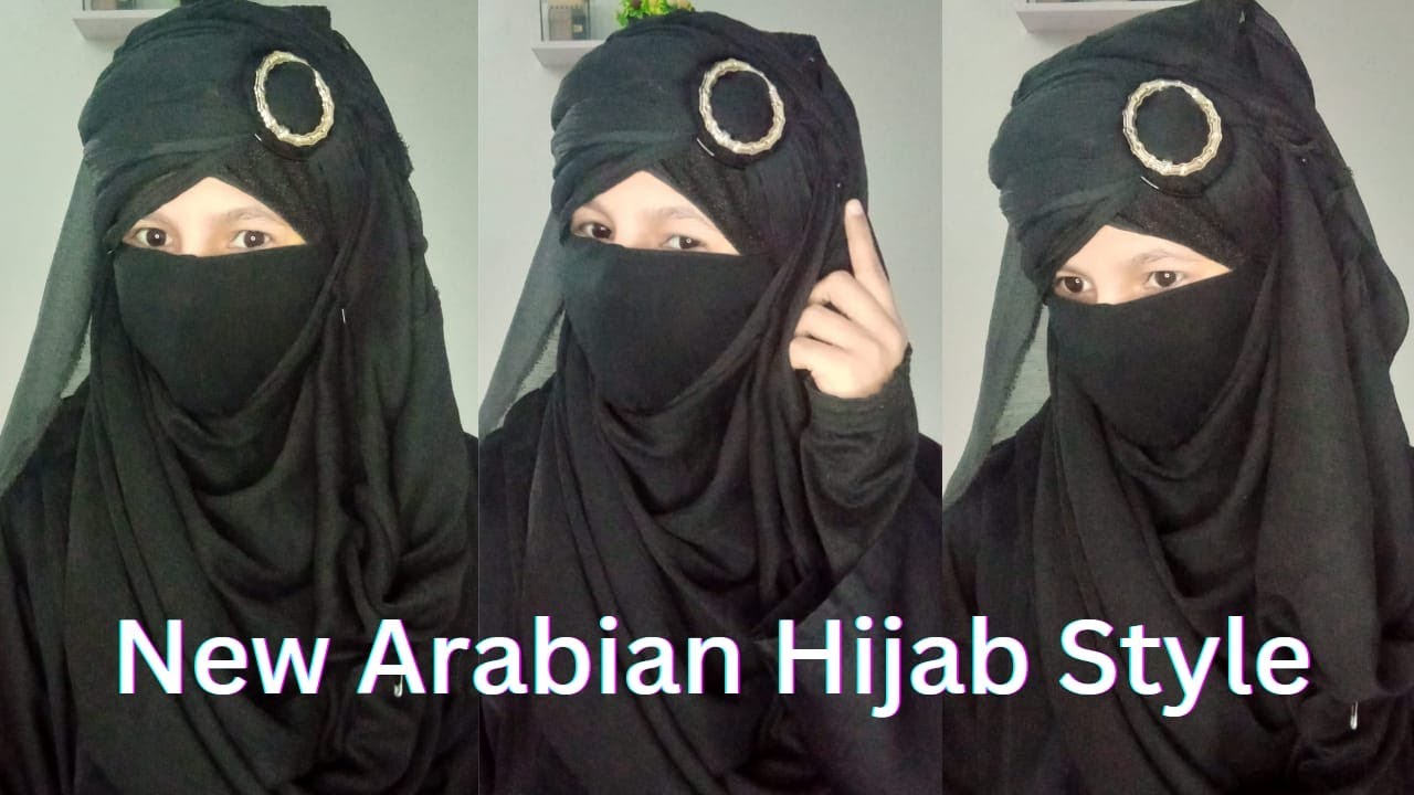 UtterArabian hijab style | Arabian hijab tutorial using bangle and belt ...
