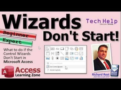 What to do if the Control Wizards Don't Start in Microsoft Access - YouTube
