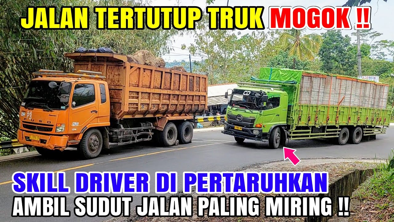 Trouble TRANSMISI !! DT FUSO Berhenti di Tanjakan, DT HINO, Tronton ...