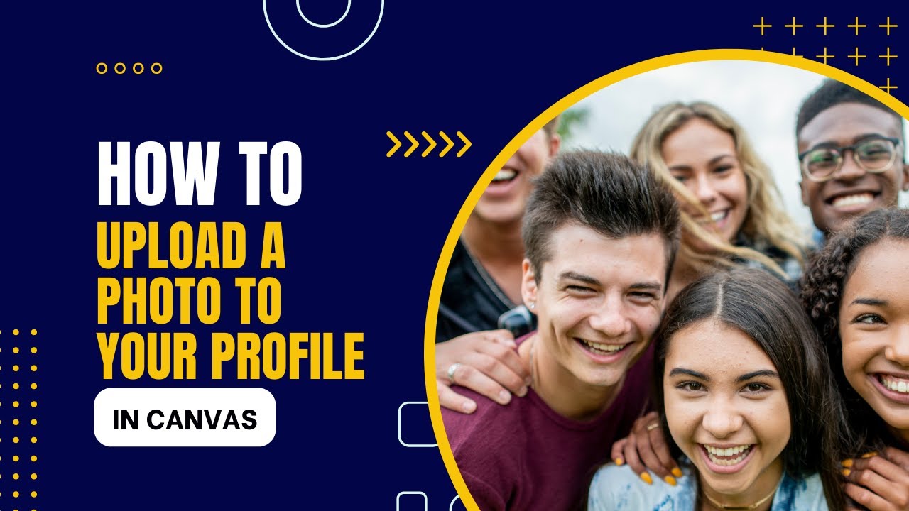 Adding a Photo to your Canvas Profile - YouTube