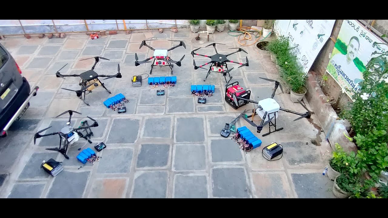 DRONE RAJA MINI 5 LT, spraying drone, wats app,9542753842 - YouTube