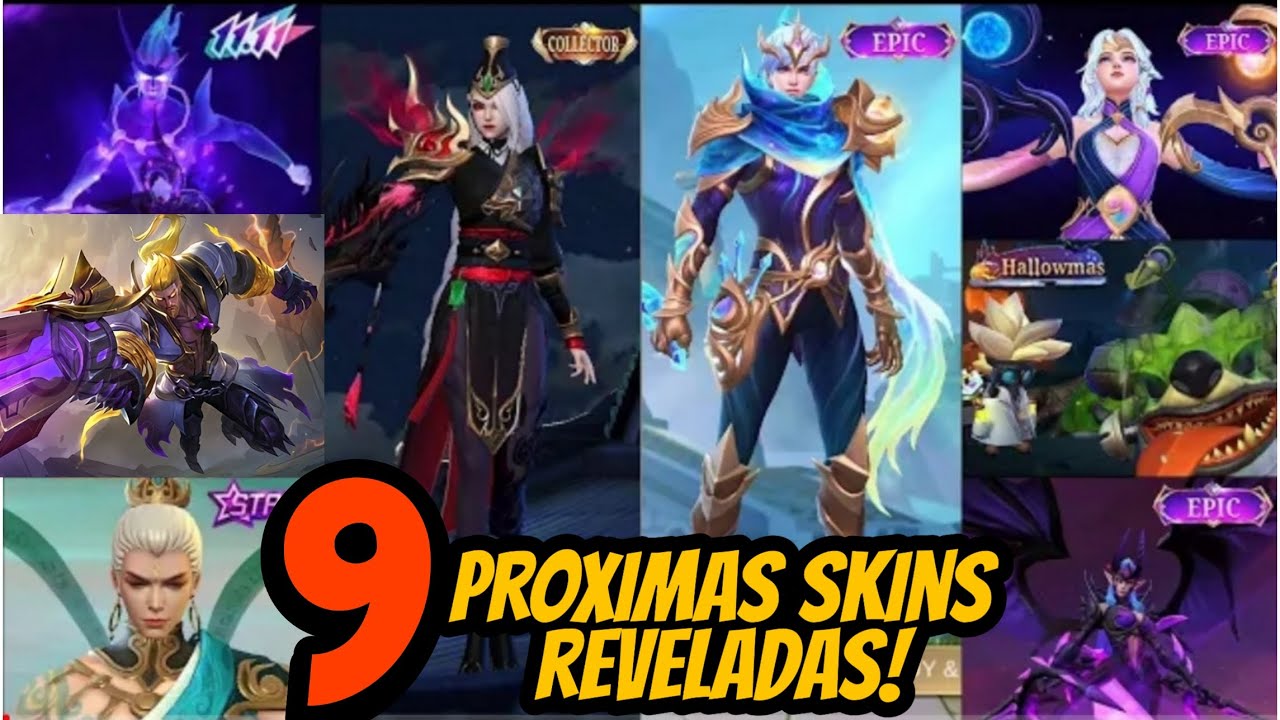 9 FABULOSAS SKINS REVELADAS!😱|SKIN ROGER M3| MOBILE LEGENDS ESPAÑOL ...