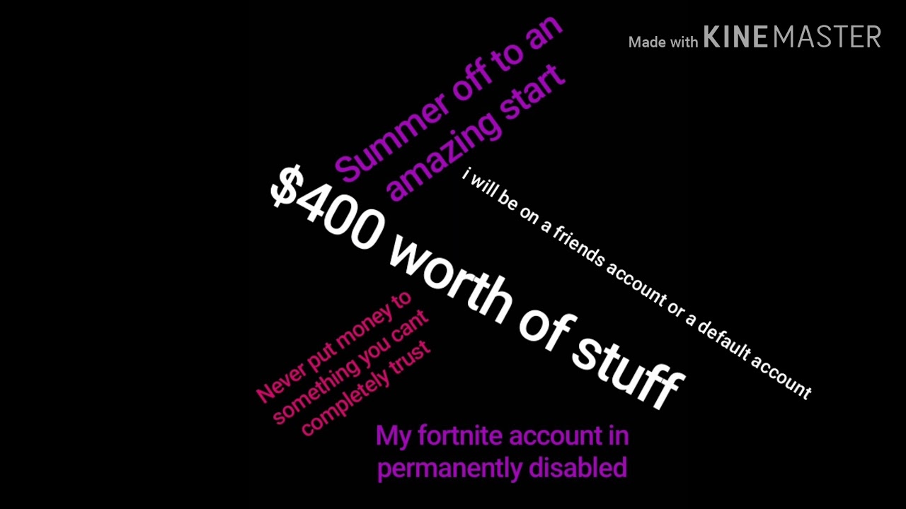 Fortnite account PERMANENTLY DISABLED (not clickbait) - YouTube