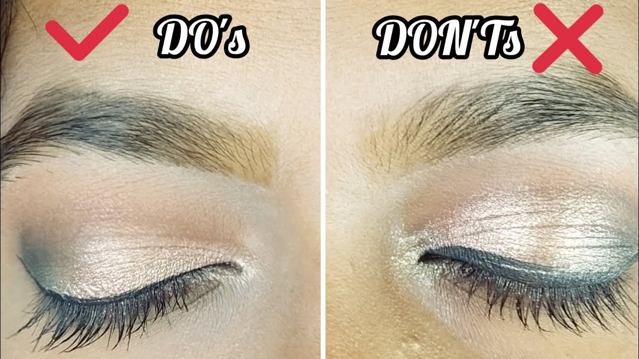 Eyeshadow DO's👍 and DON'Ts👎|| How to avoid eyemakeup by mistakes 😱 ...