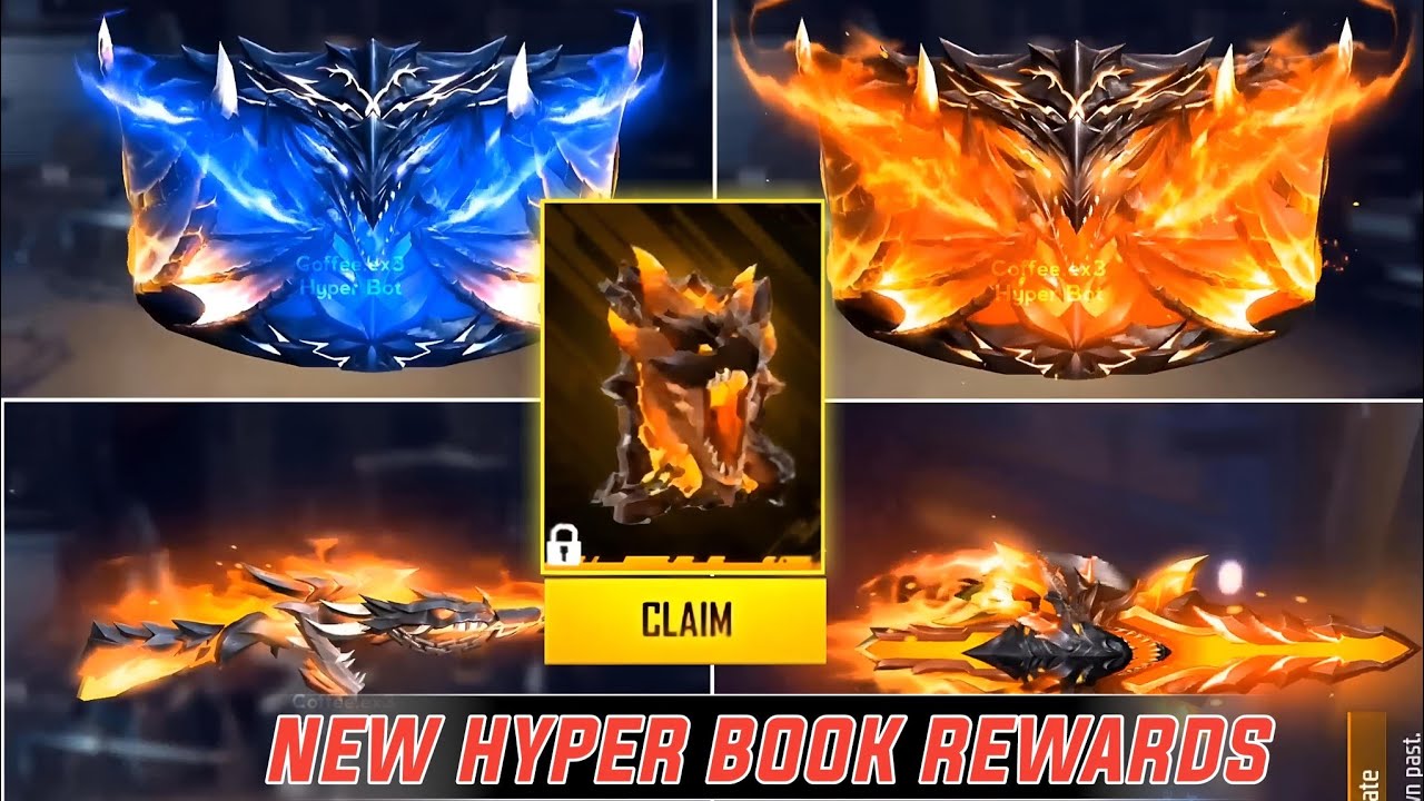 FREE FIRE 🥵🔥- New Hyperbook [ Fire Dragon ] All Rewards || Hyper Book ...