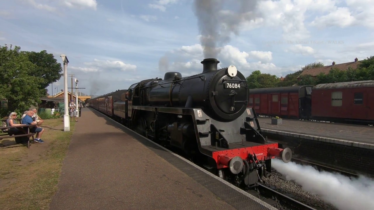 Steam Train Leaving Sheringham Train Station Norfolk England new - YouTube
