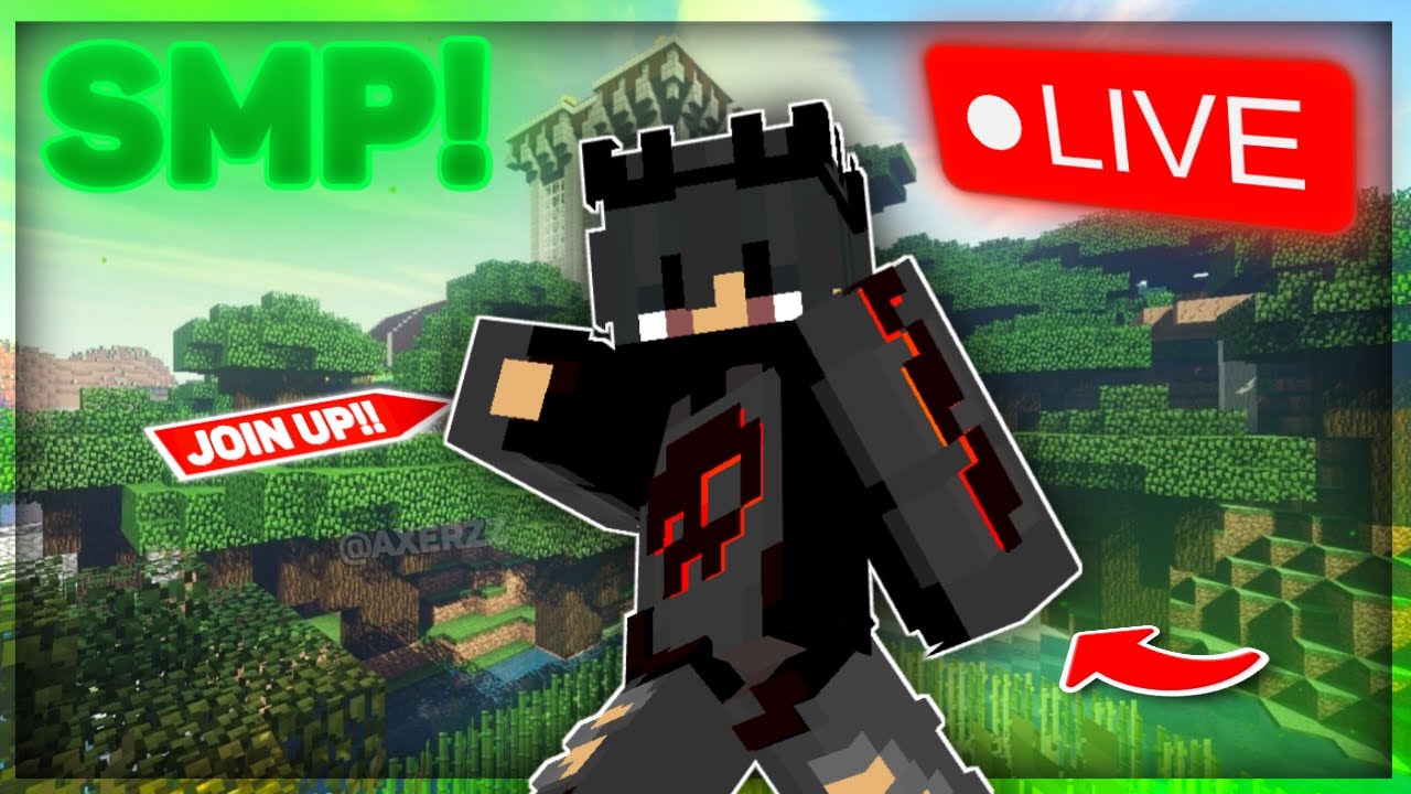 🔴 (GIVEAWAY!) MINECRAFT AXERZZ SMP! (JOINABLE REALM) MC STREAM! - YouTube