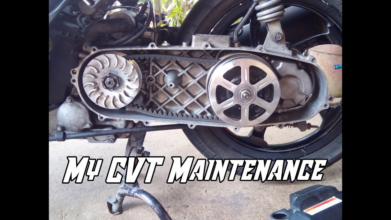 CVT Maintenance (modified suzuki skydrive 125, MTRT components) - YouTube