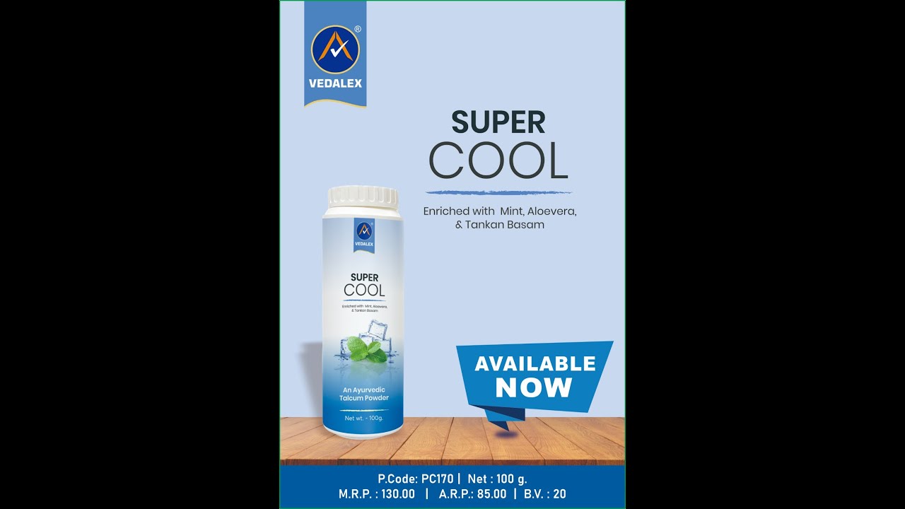 Vedalex 6th Anniversary New Products | Super Cool Talcum Powder - YouTube