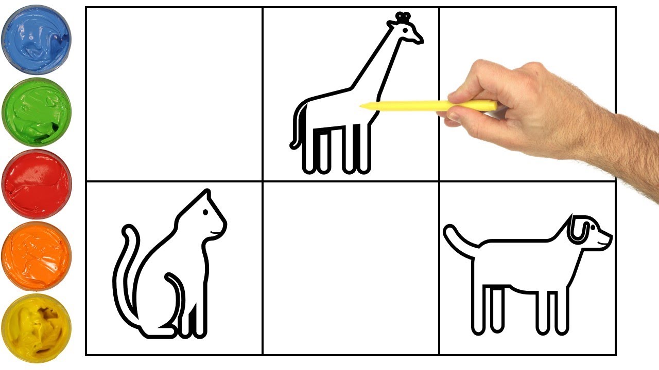 Color and Learn ANIMALS | Drawing, Painting & Coloring for Kids ...