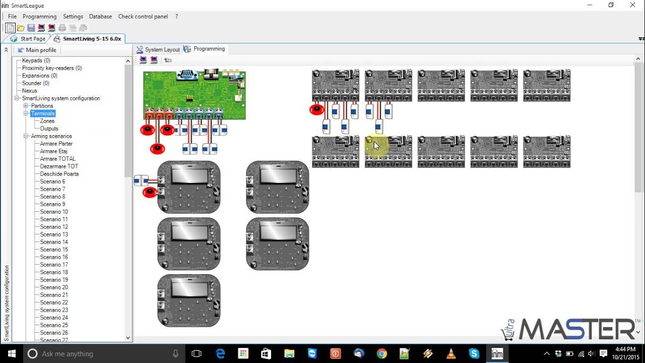 Configurare sistem alarma INIM SmartLiving 515 - YouTube