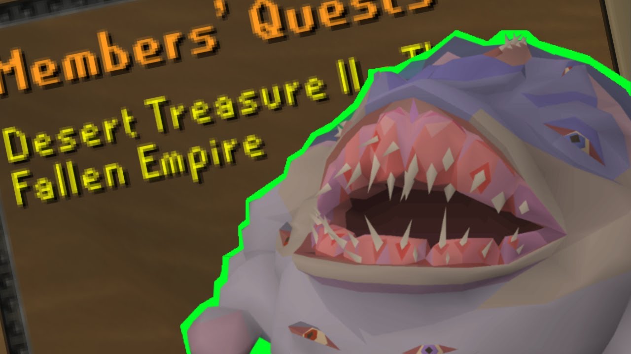 Desert Treasure 2 is OSRS' BEST quest - YouTube