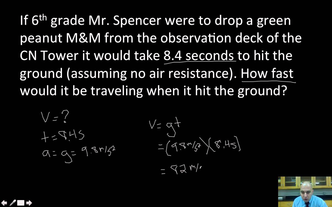 Acceleration Calculation - Solve for Distance and Velocity - YouTube
