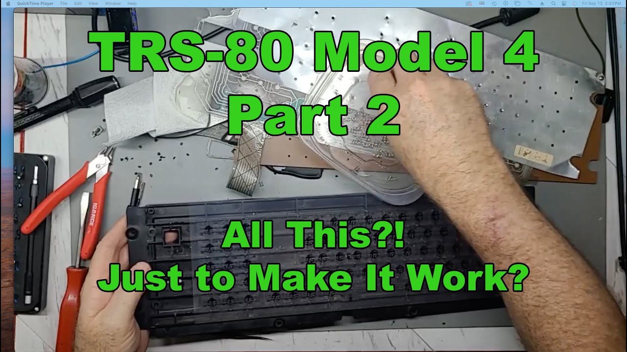 TRS-80 Model 4 Part 2: Stuck Reset Button. Let's Try to Fix It - YouTube