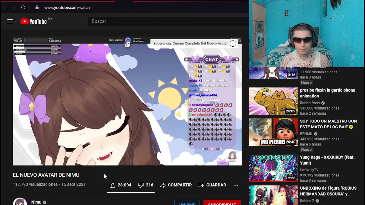 Tymahos opina del nuevo avatar de NimuVT - YouTube