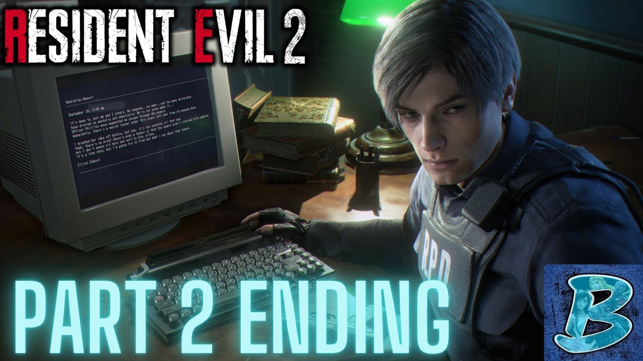 RESIDENT EVIL 2 REMAKE Walkthrough Gameplay Part 2 Leon's Story ENDING ...