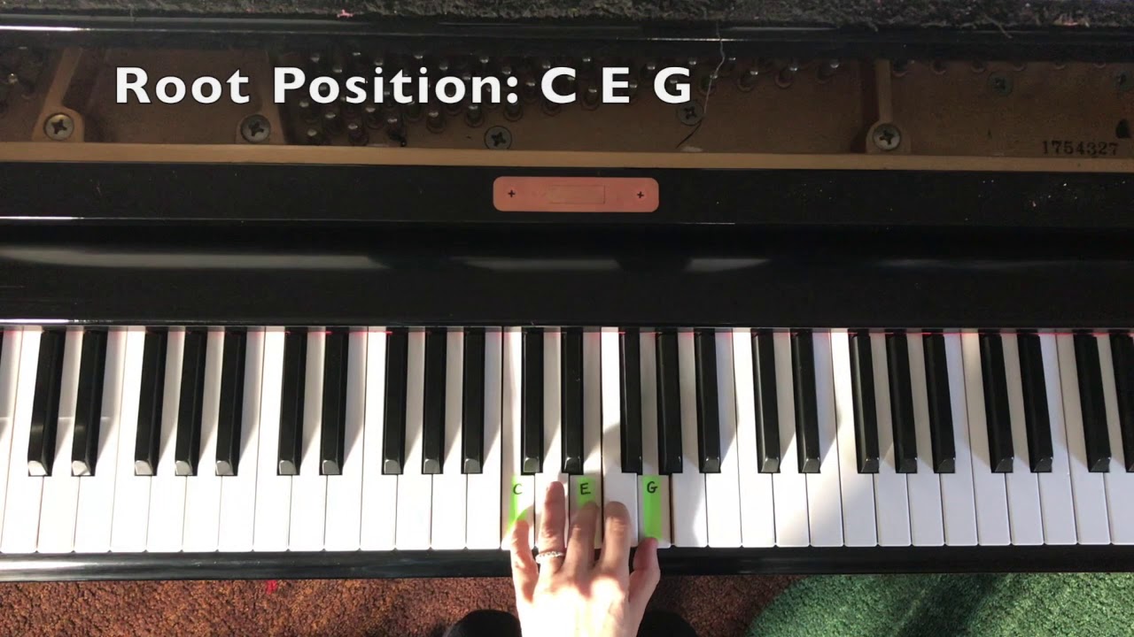 C Major Chord Inversions LH - YouTube